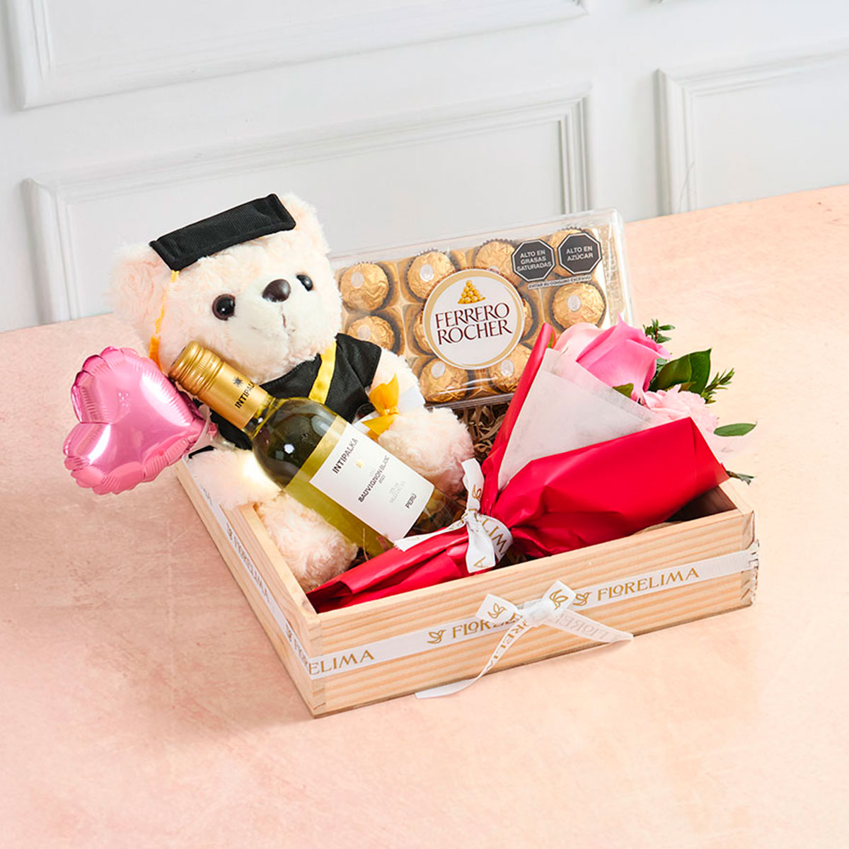 Gift Box Osito Graduado | Para Ella – Florelima Atelier